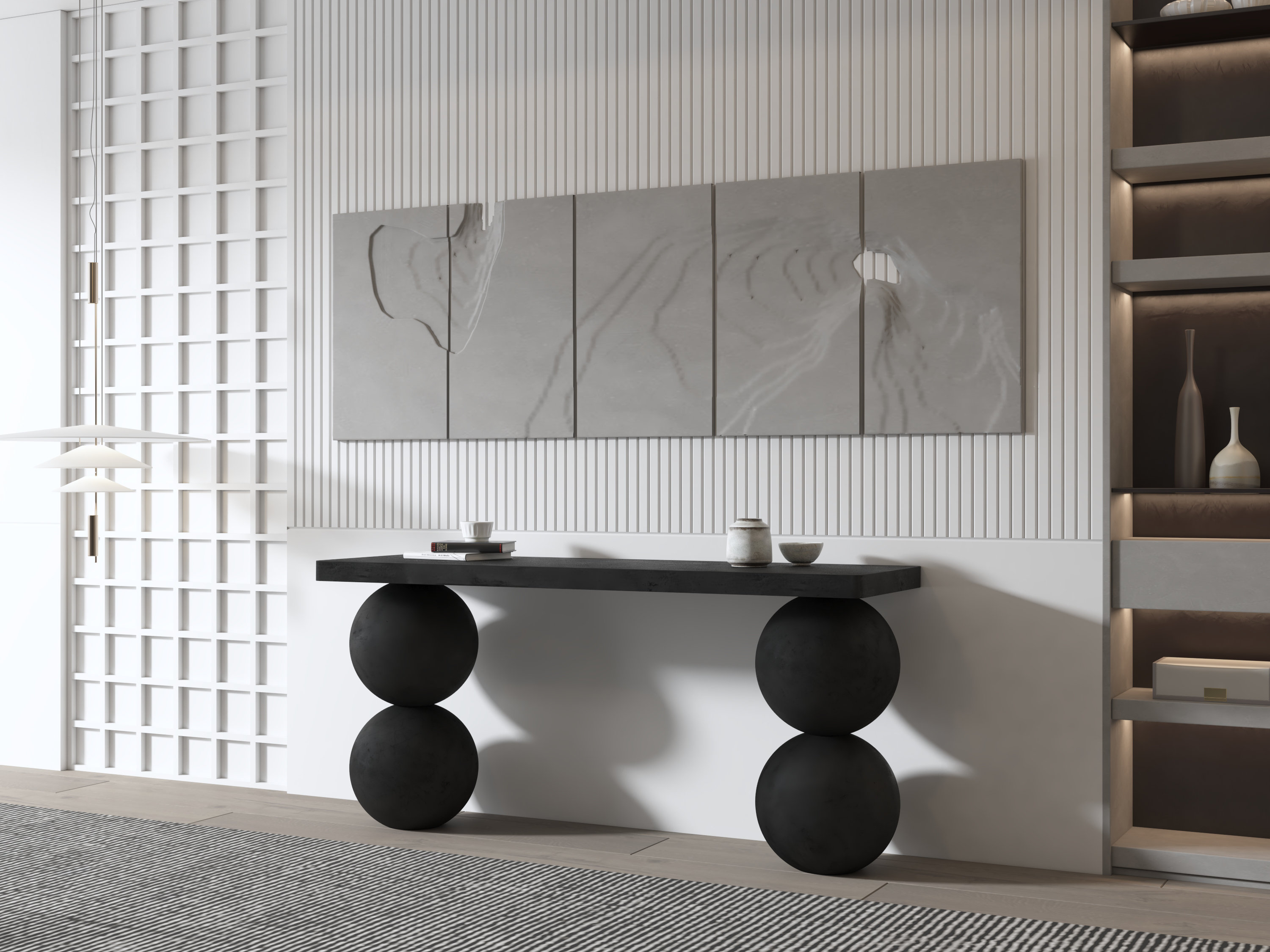 Wade Logan Caedance Concrete Console Table & Reviews - Wayfair Canada