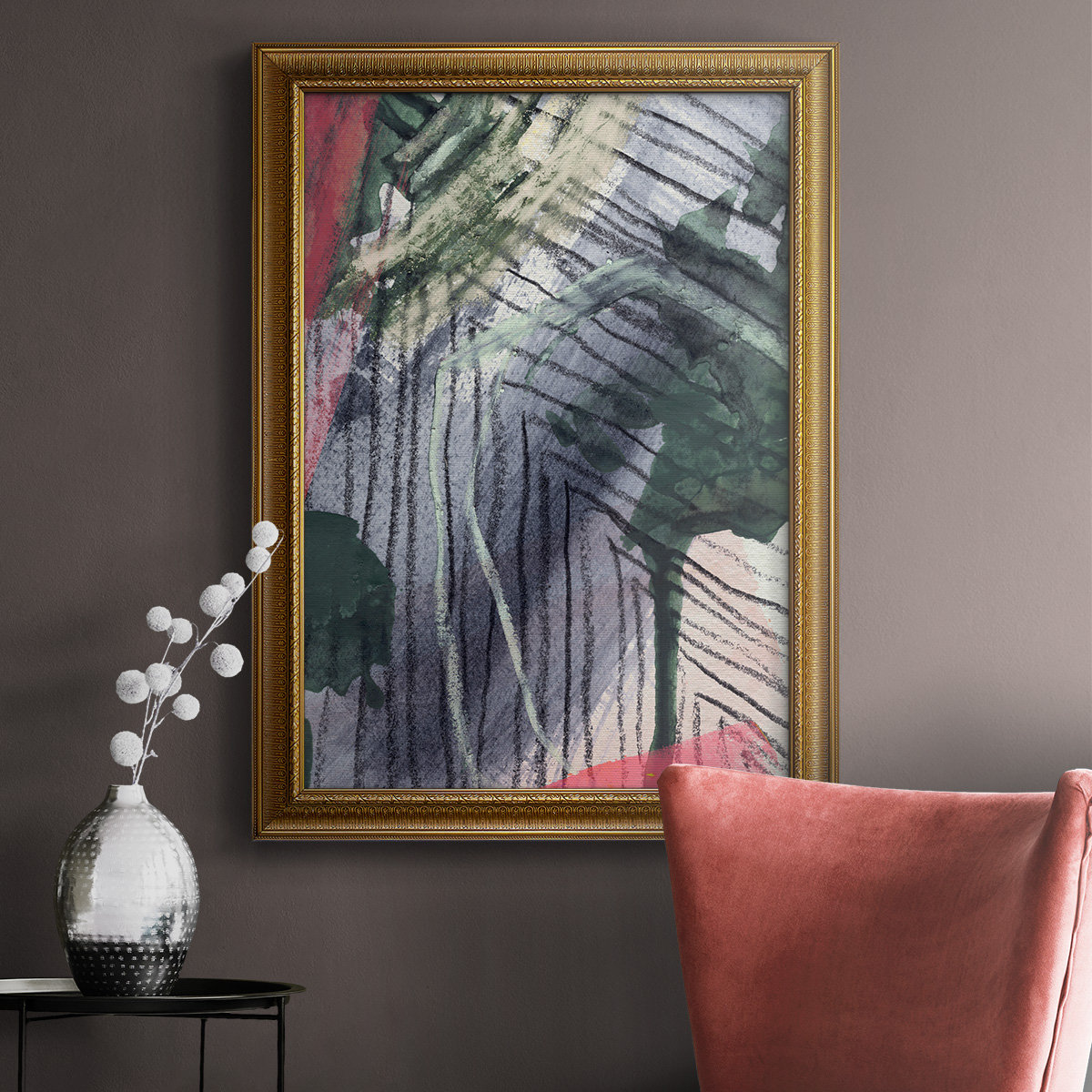 Orren Ellis Angled Spaces II Premium Framed Canvas- Ready To Hang ...