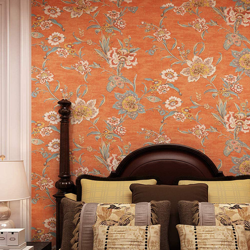 Red Barrel Studio Kashawn Peel & Stick Floral Wallpaper & Reviews ...