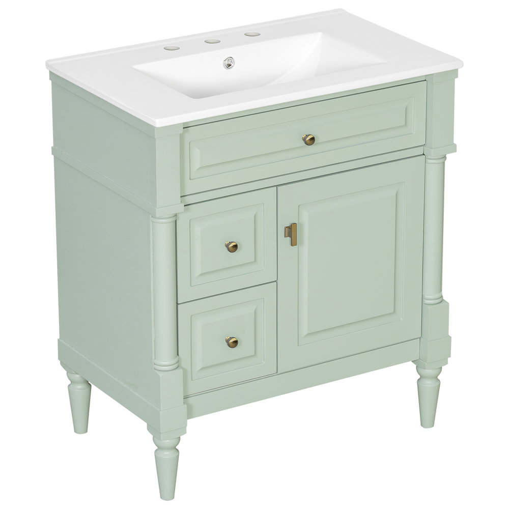 Winston Porter 30" Bathroom Vanity with Sink,Freestanding Bathroom ...