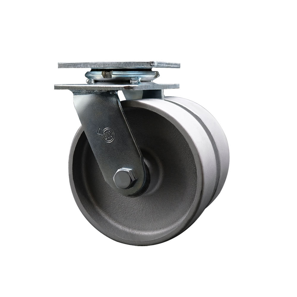 Service Caster 6 Inch Dual Semi Steel Wheels Swivel Caster with Ball ...