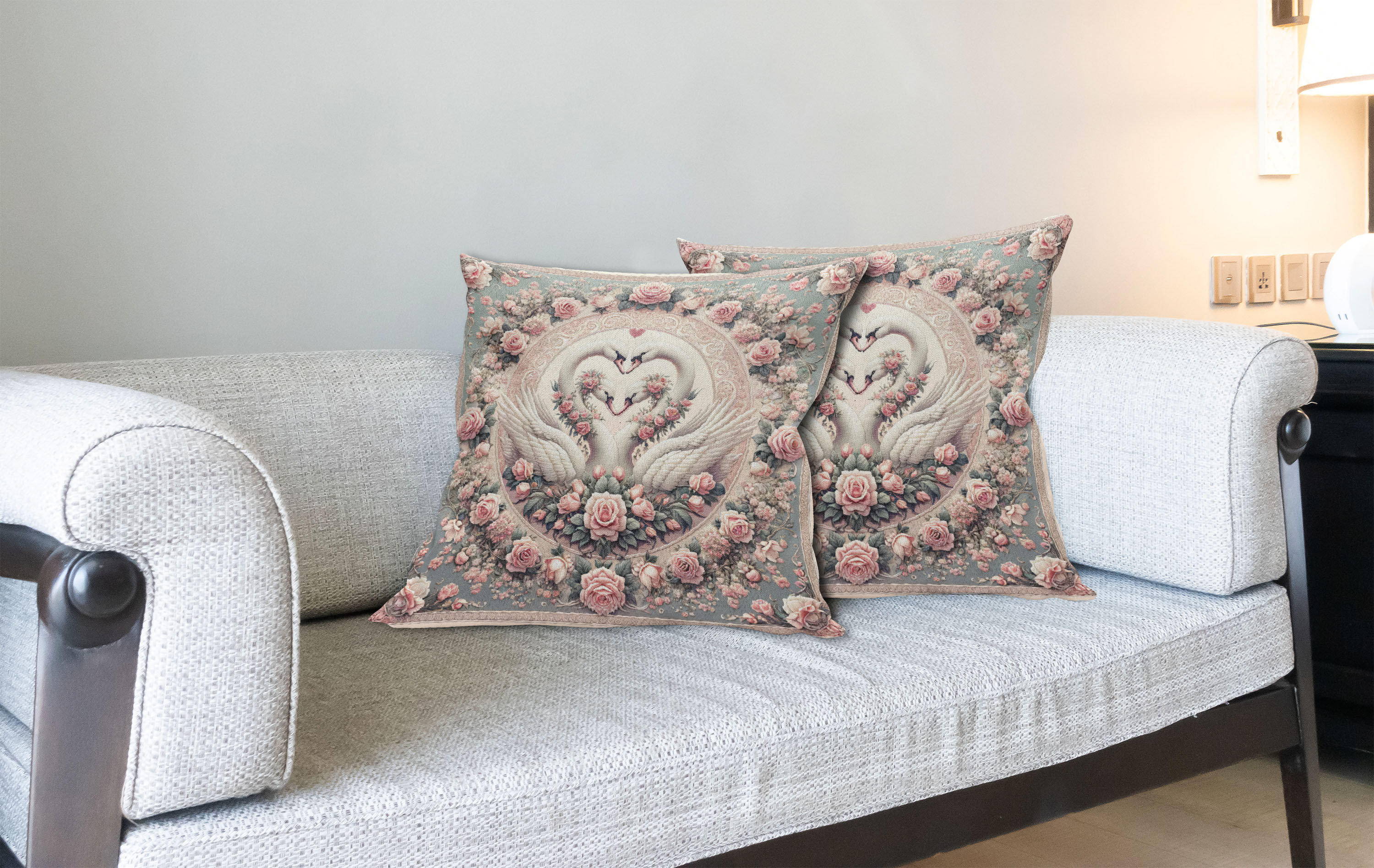 Ambesonne Vintage Romantic Pillow Cover | Wayfair