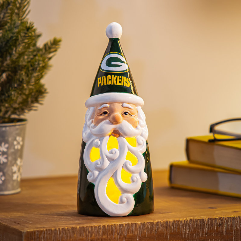 Evergreen Enterprises, Inc Green Bay Packers Santa LED Statuary, 8 ...