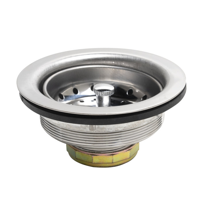 Oatey Standard Sink Basket Strainer, Stainless Steel Body and Basket ...
