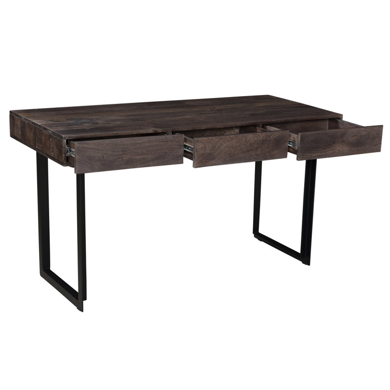 Joss & Main Mullins Solid Wood Top Metal Base Writing Desk & Reviews ...