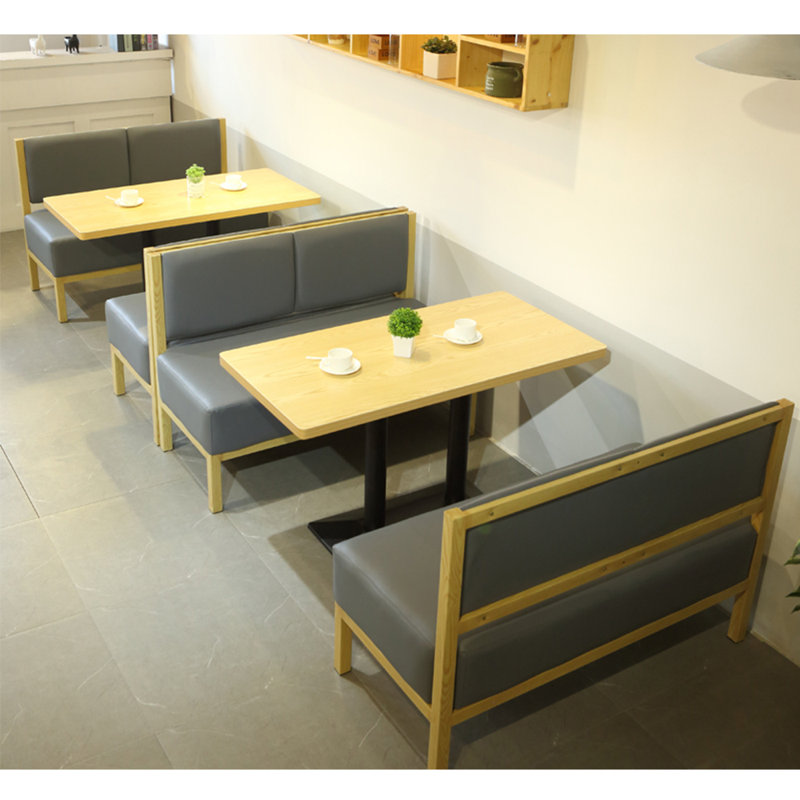Canadian Linen Modern and simple cafe restaurant bench（set of 2). | Wayfair