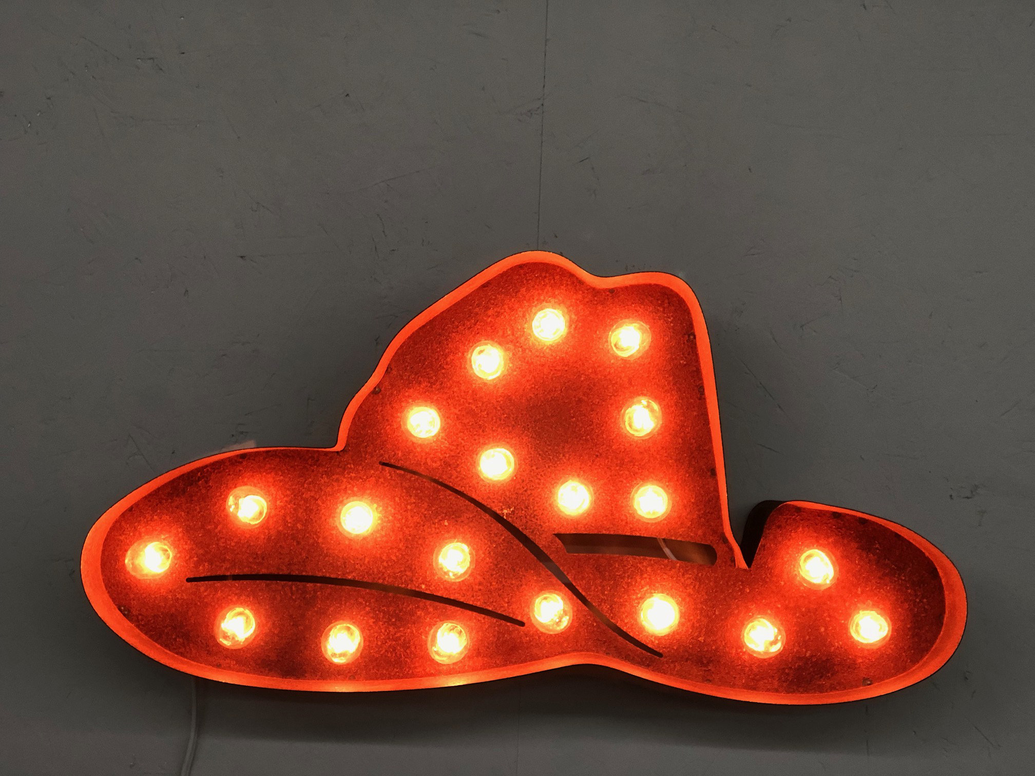 Latitude Run® Cowboy Hat 2 Foot Icon Marquee Sign | Wayfair