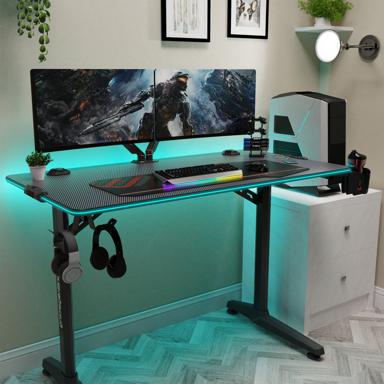 Blue Elephant Metal Base Computer Desk | Wayfair.co.uk