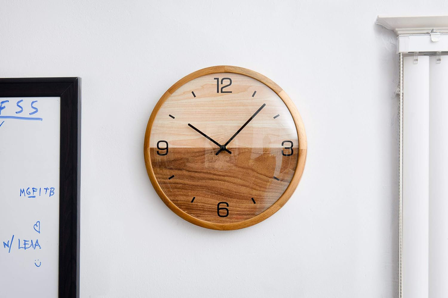 Millwood Pines Cace Solid Wood Wall Clock | Wayfair