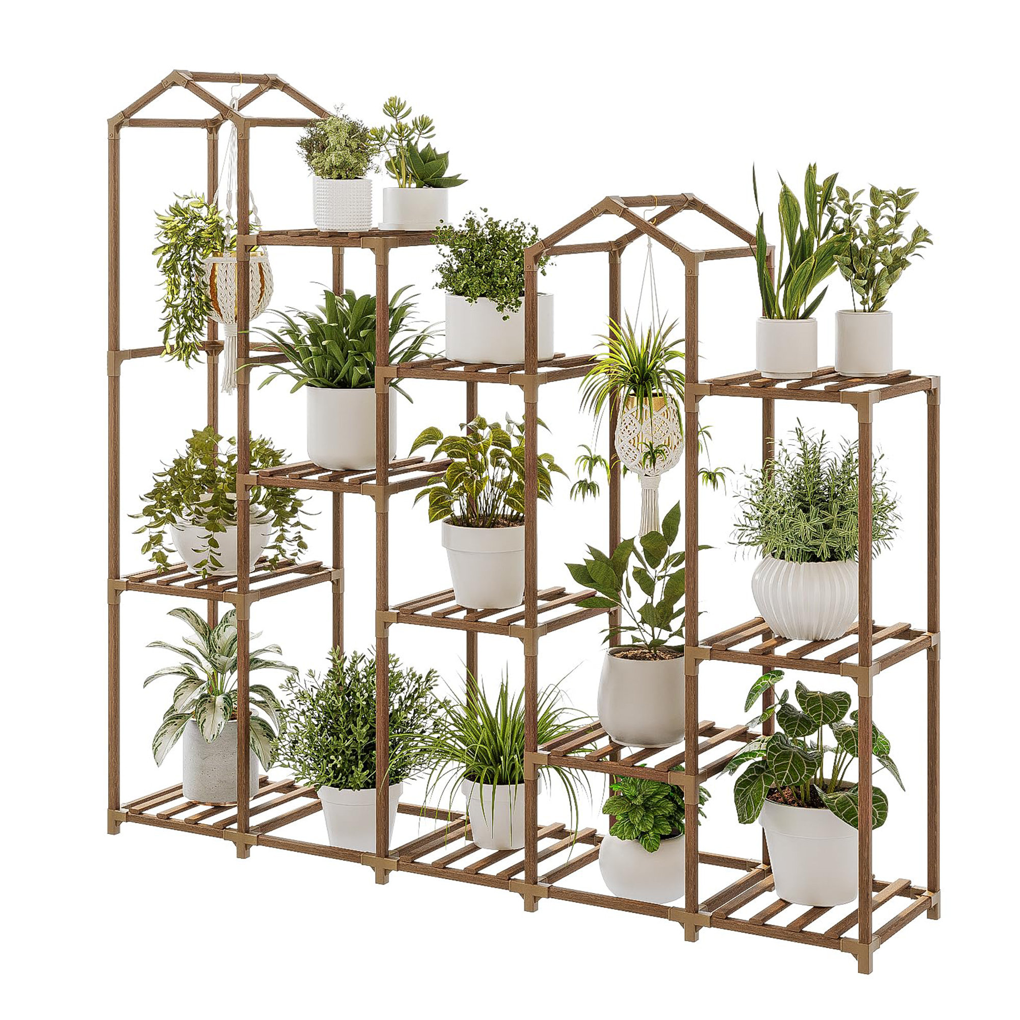 Arlmont & Co. Indoor hanging plant rack | Wayfair