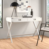Mercury Row® Agatha Metal Base Writing Desk & Reviews | Wayfair