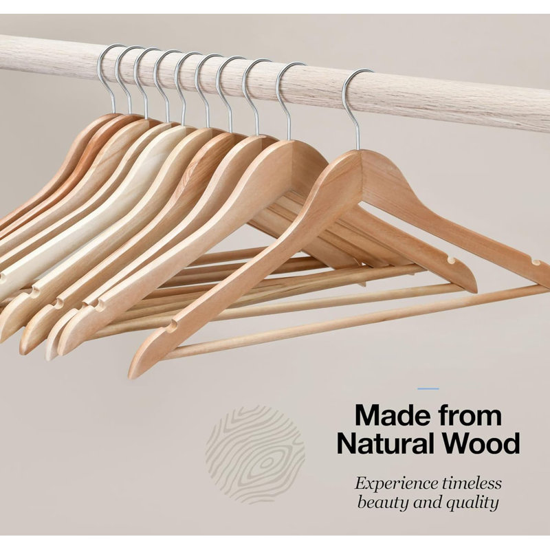 Rebrilliant Riella Wood Standard Hanger | Wayfair