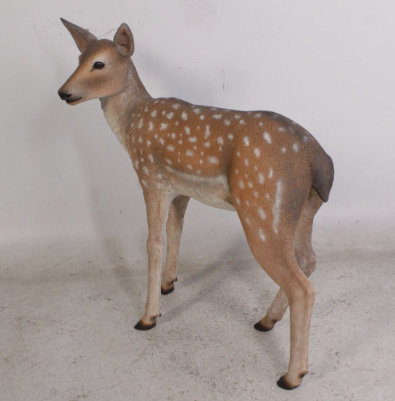 LM Treasures Fawn Fallow Deer Life Size Statue | Wayfair