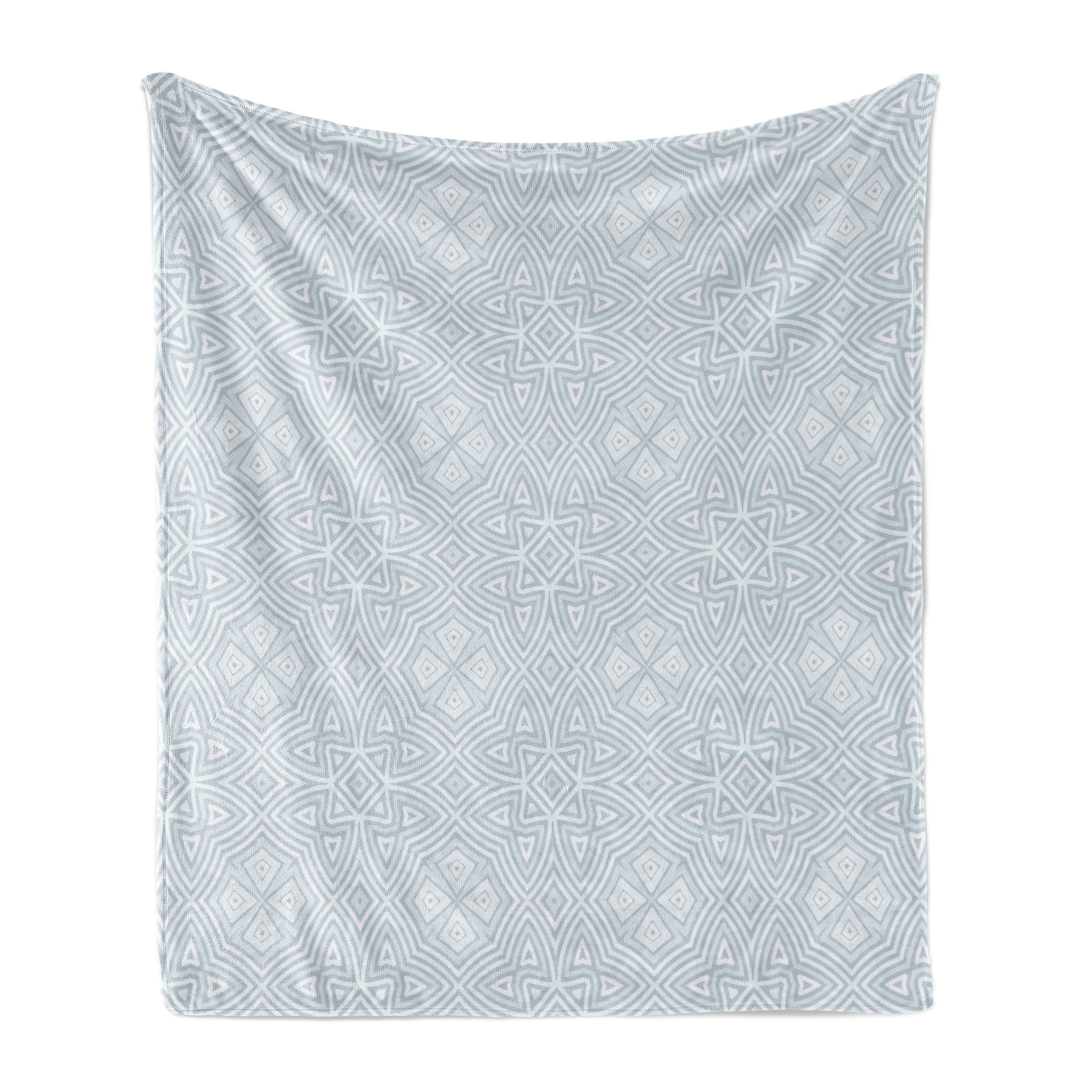 Ambesonne Grey Fleece Throw Blanket Retro Tribal Celtic Knot Pale Blue ...