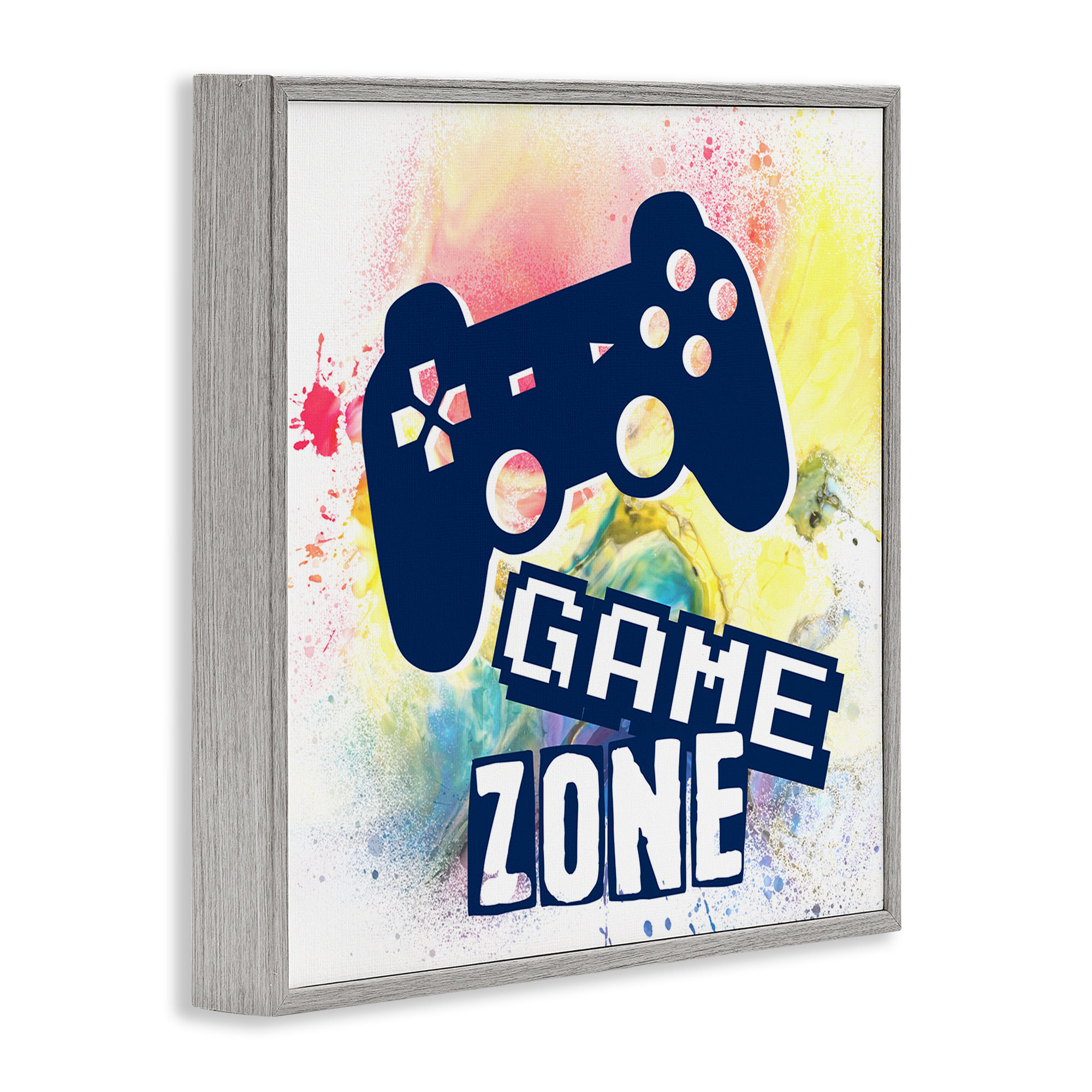 Wrought Studio™ Game Zone on Modern Splatter Framed Giclee, design by ...