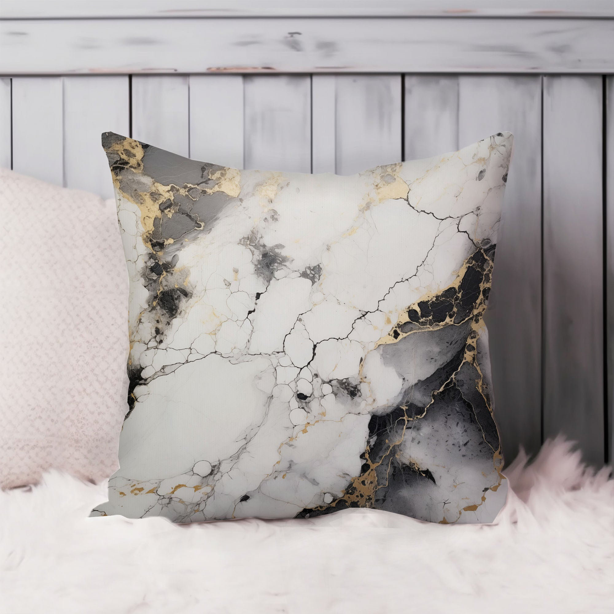 Ethan Taylor Abstract Marble Geode Dreams XVI Modern Throw Pillow Cover ...