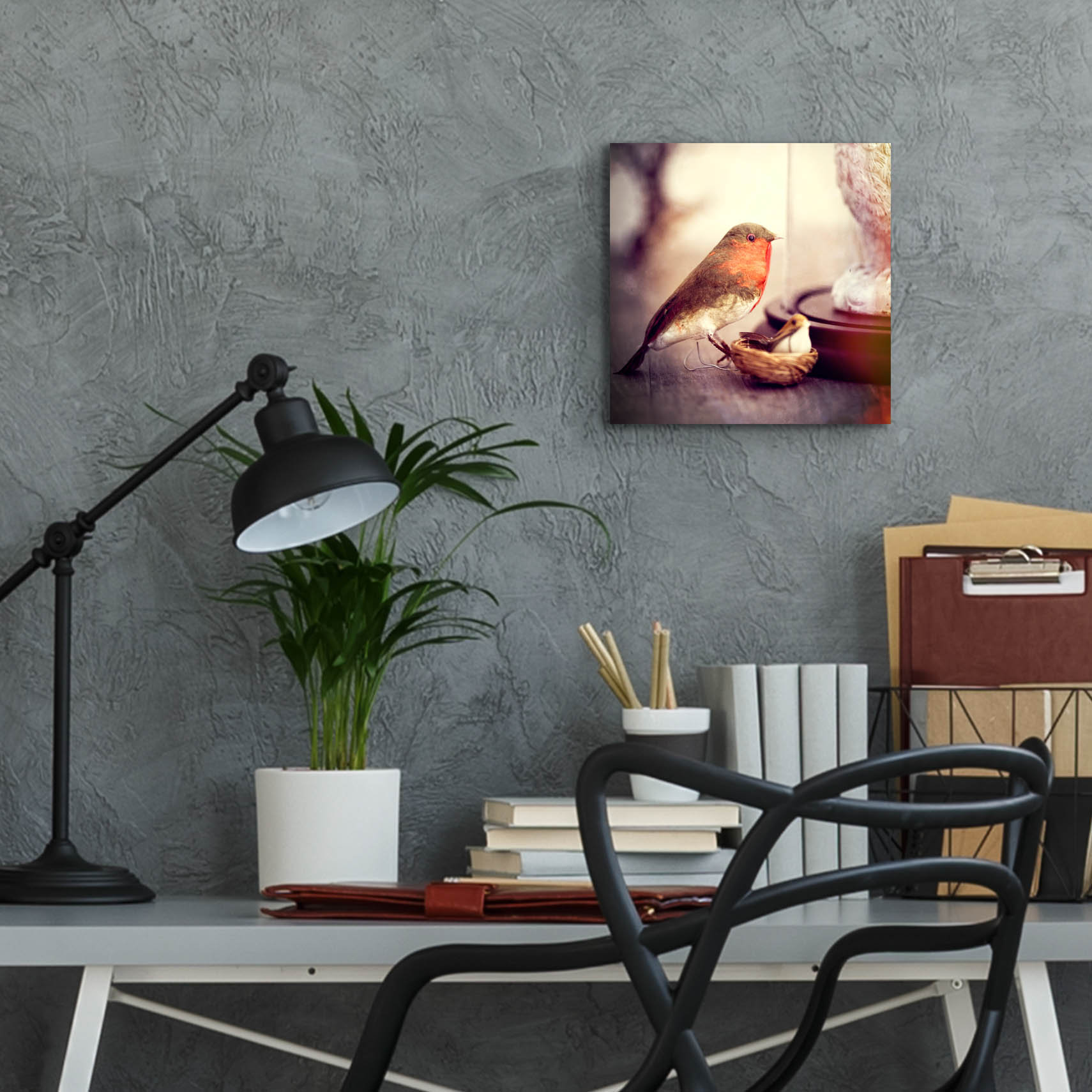 Red Barrel Studio® «Little Antique Robin» par Tom Quartermaine, art ...