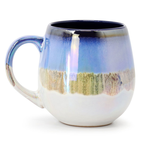 Gibson Meritage Luster 4 Piece 19.6 Ounce Reactive Glaze Stoneware Mug ...