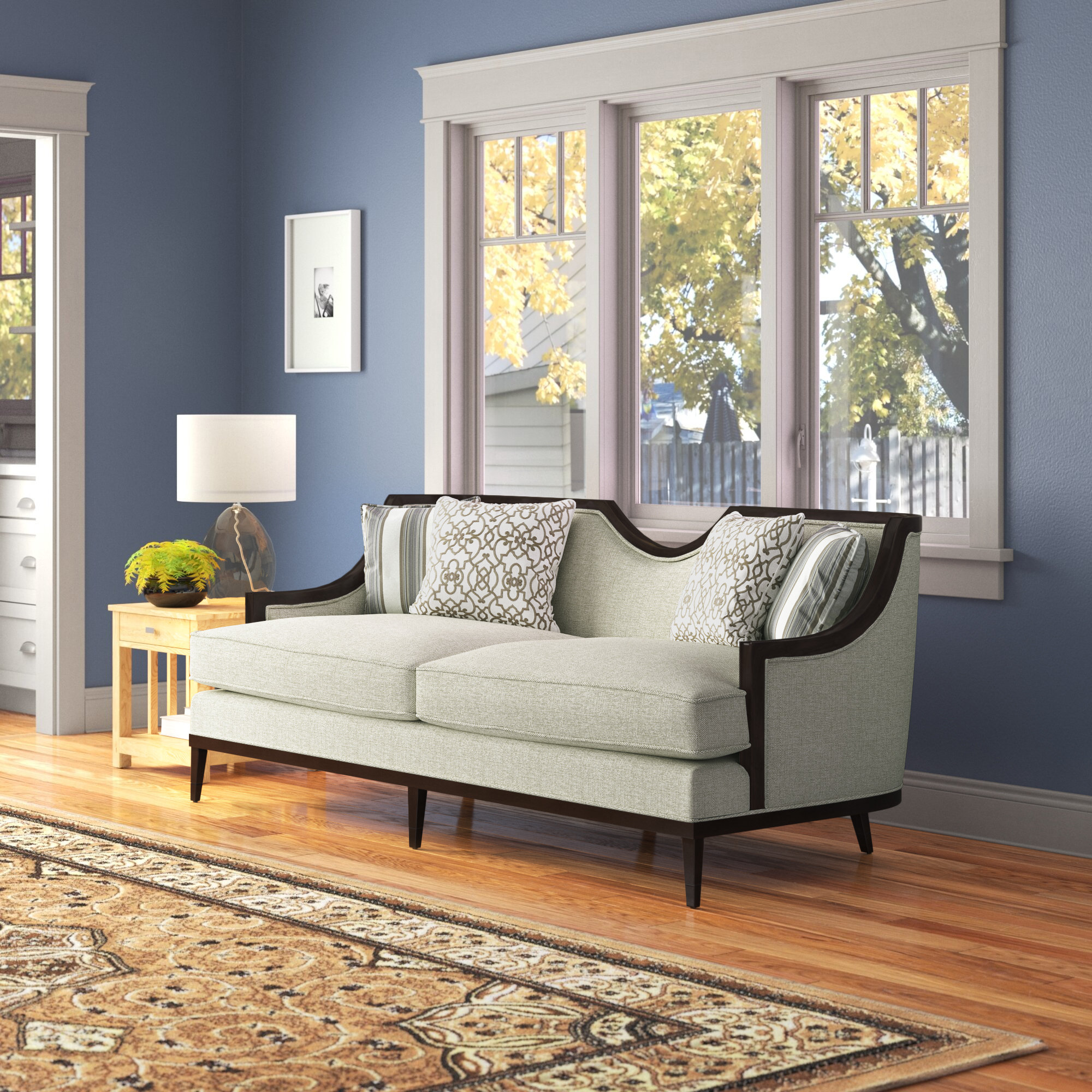 A.R.T. Tavernier 83" Recessed Arm Sofa with Reversible Cushions ...