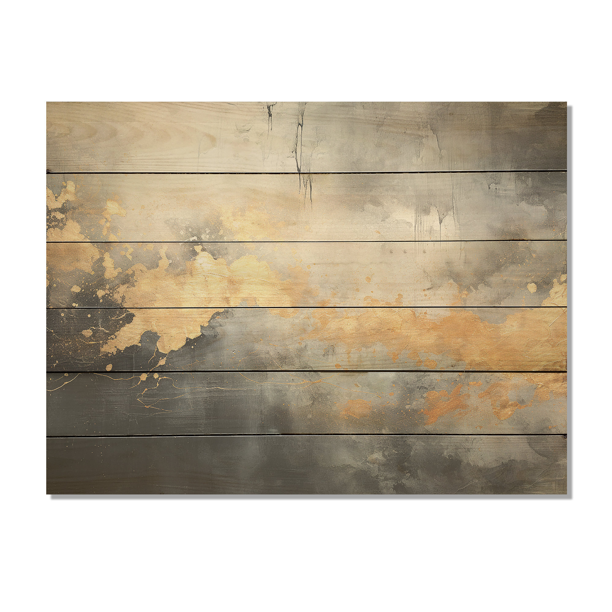 17 Stories Elegant Sky Whispers - Sky Wood Art On Natural Pine Wood ...