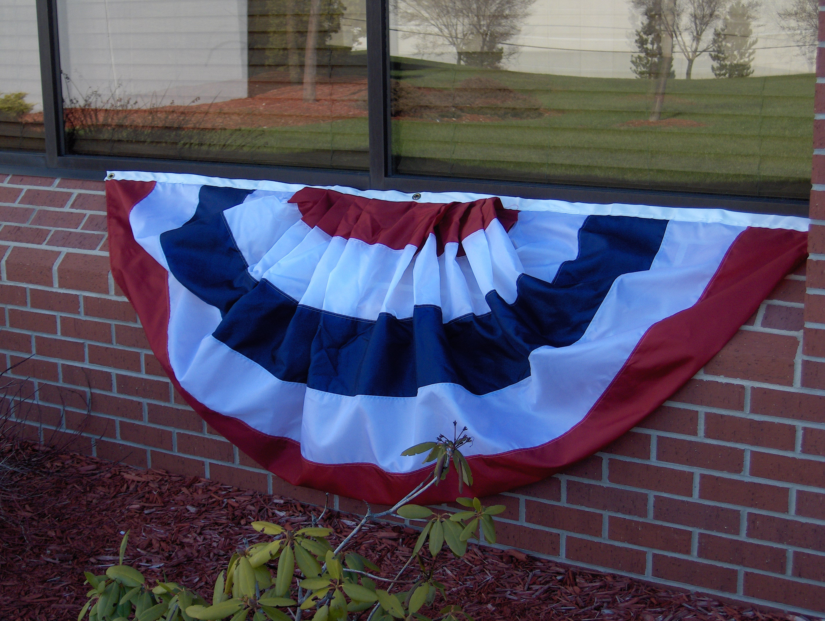 Olympus Flag and Banner Olympus Patriotic Striped Nylon Bunting Pleated ...
