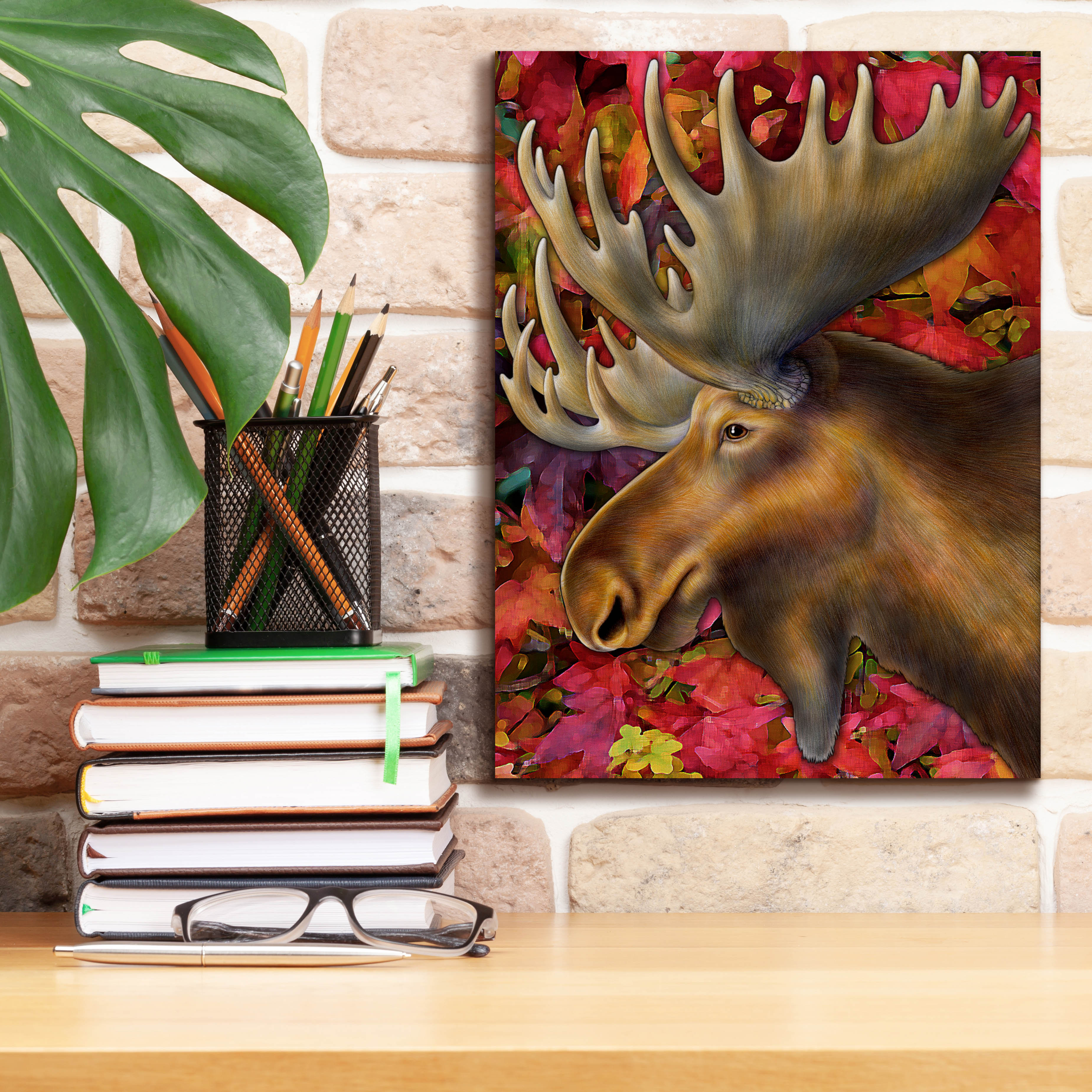 Millwood Pines 'Moose' by Tim Jeffs Canvas Wall Art | Wayfair