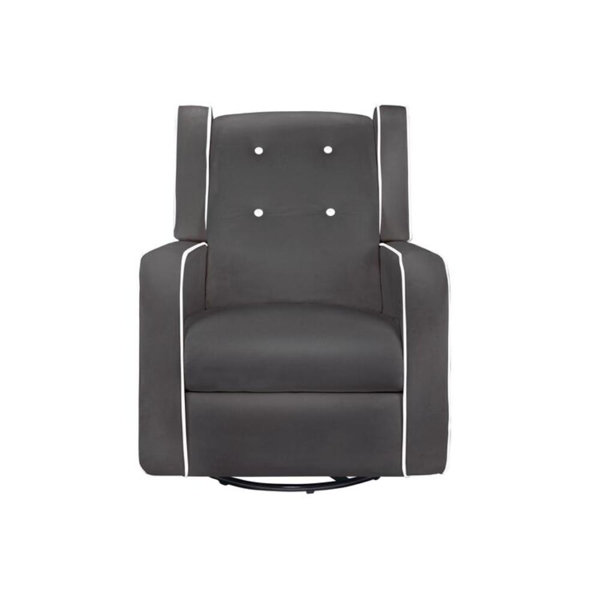 Winston Porter Parkhur 29" Wide Upholstered Manual Swivel Recliner ...