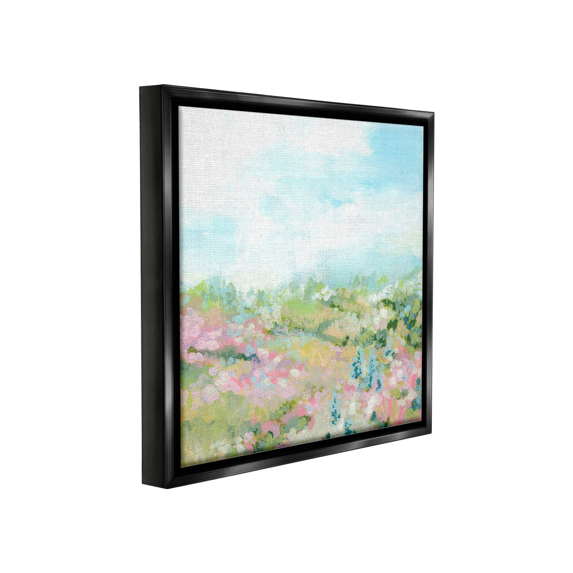 Red Barrel Studio® " Pastel Cloudy Meadow Floater Frame " by June Erica ...