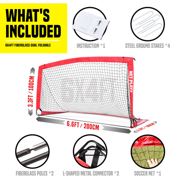 Net Playz Portable Soccer Goal | Wayfair