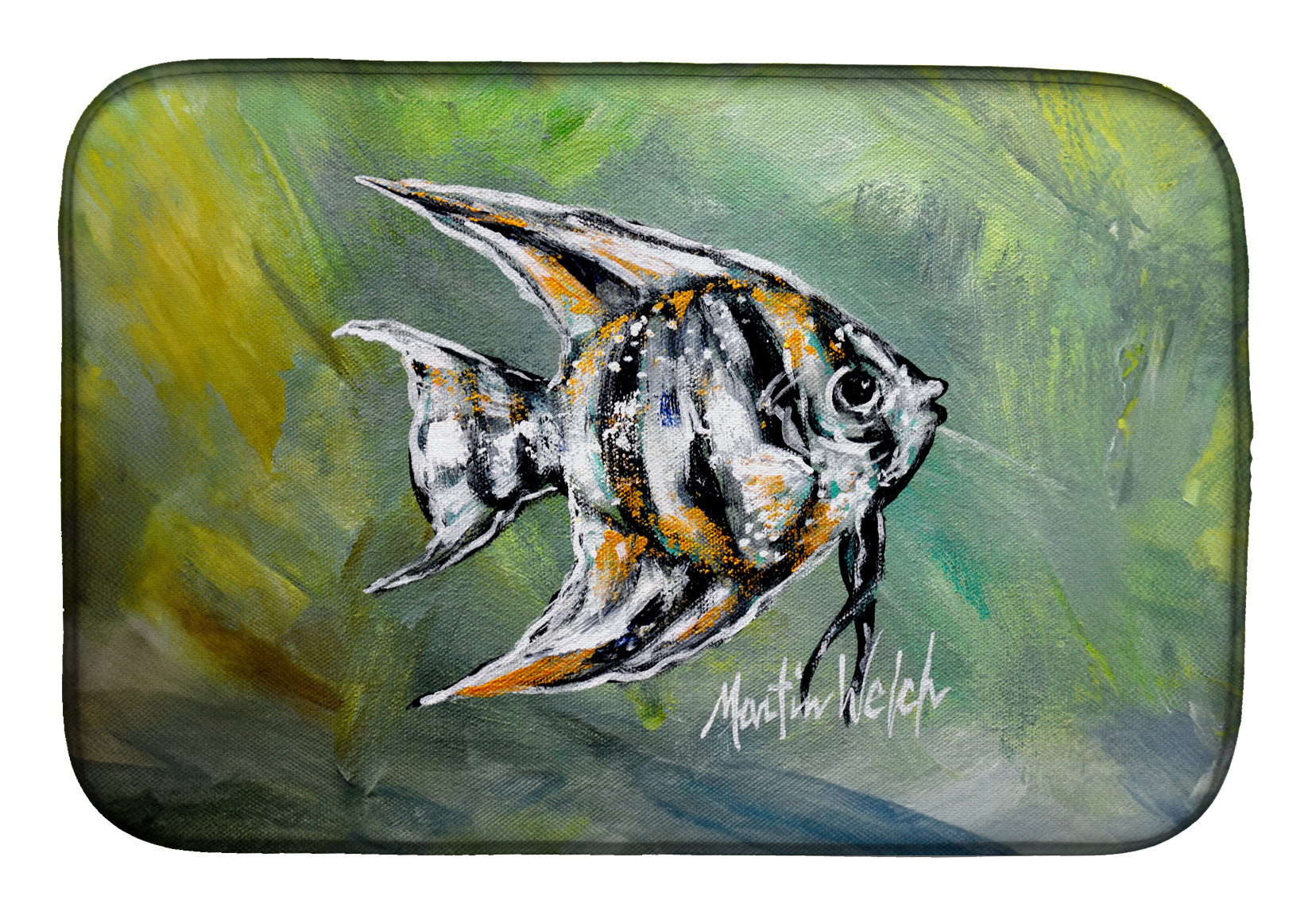 Caroline's Treasures Martin Welch New Artwork Drying Mat | Wayfair