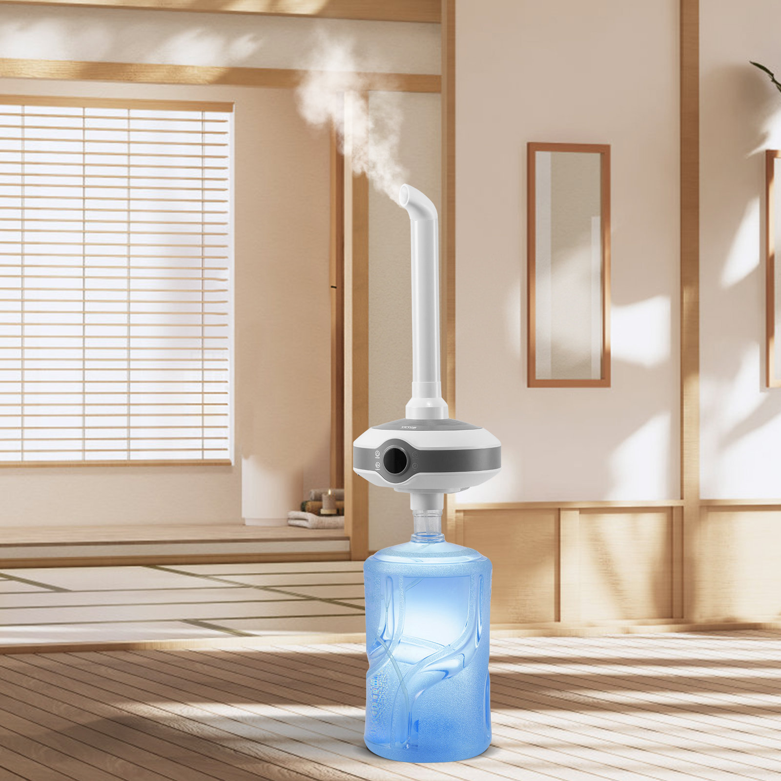 VEVOR Cool Mist Evaporative Tower Humidifier with Adjustable Humidistat ...