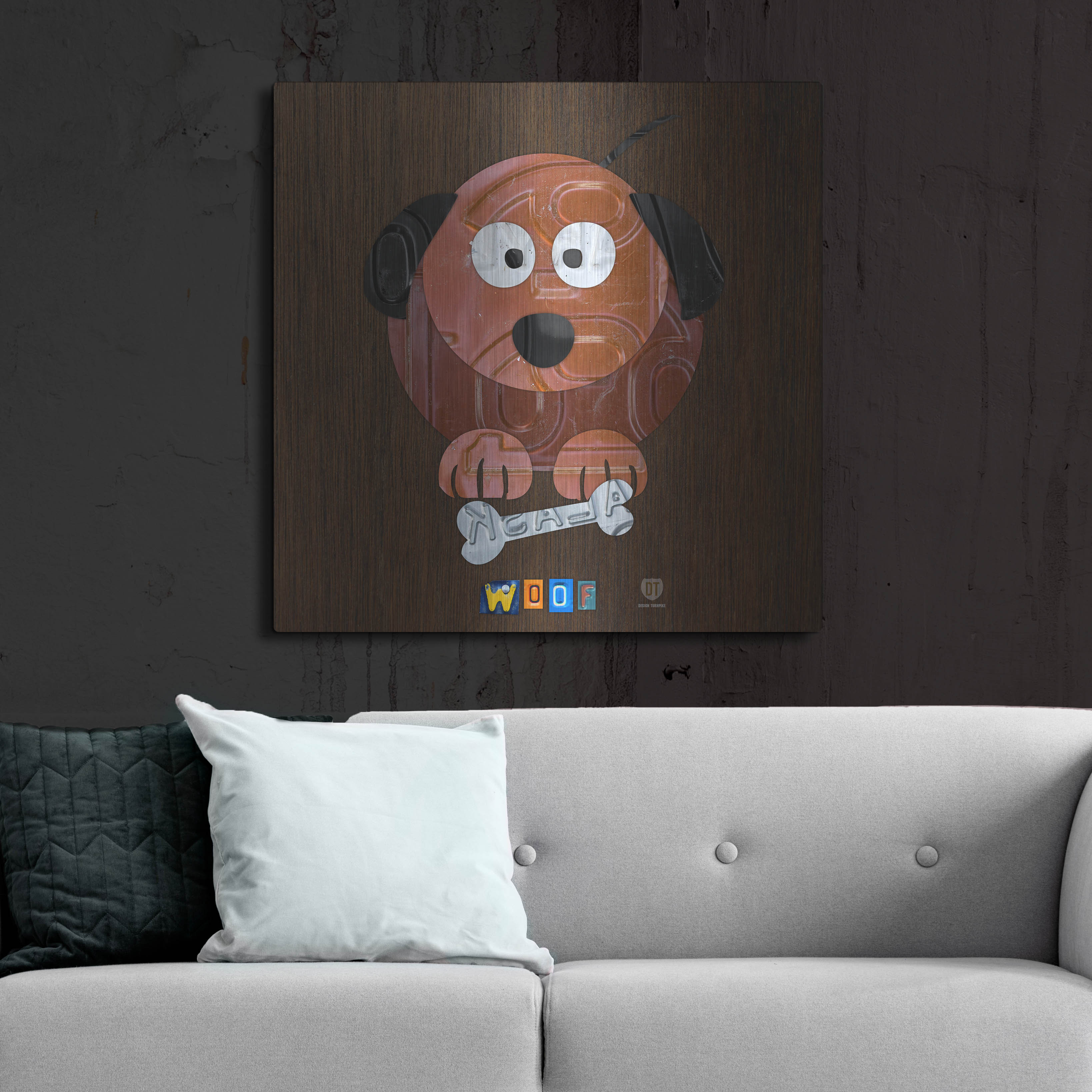 Winston Porter 17 Storeys 'Woof The Dog' by Design Turnpike, Metal Wall ...