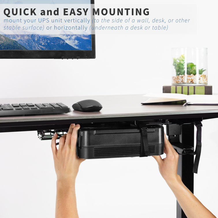 VIvo Universal Under-Desk And Wall UPS Mount | Uninterruptible Power ...