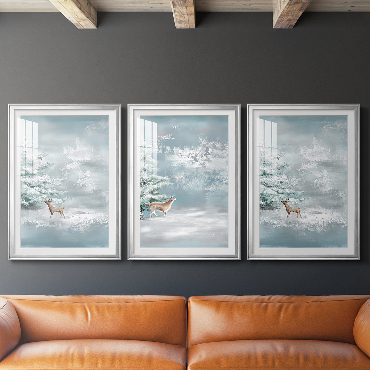 Latitude Run® Christmas Holiday Art CLXXV -Custom Framed Premium Print ...