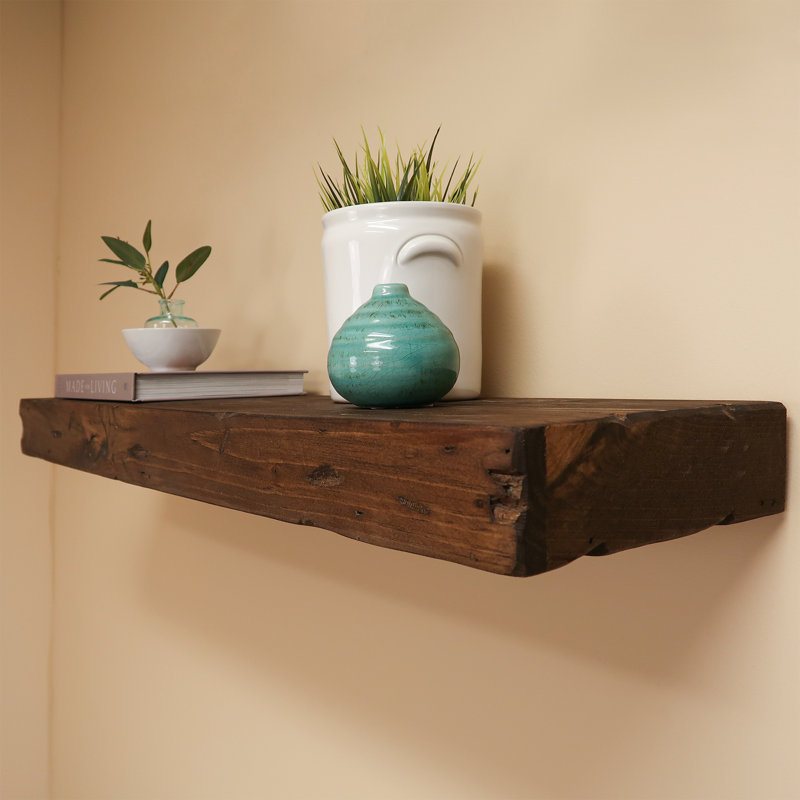 Loon Peak® Jesher 2 Piece Distressed Floating Shelves (Set of 2 ...