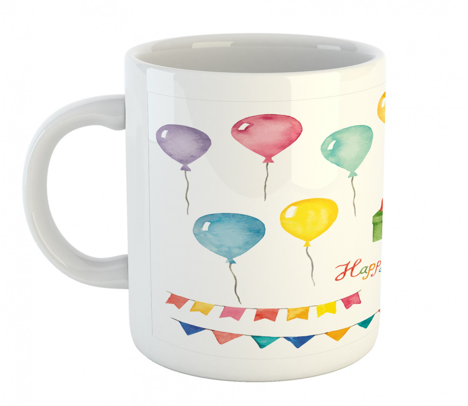 East Urban Home Celebration Flags Surprise Box Coffee Mug | Wayfair