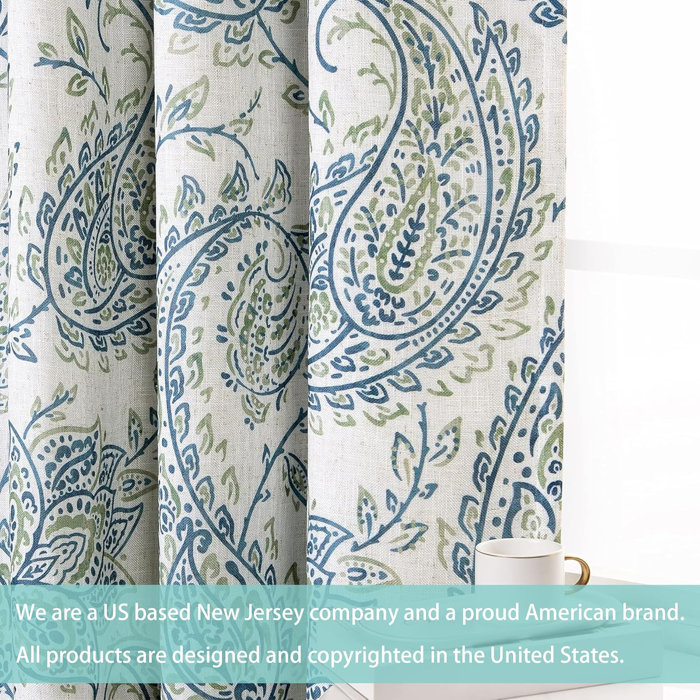 Bungalow Rose Kamsy Linen Blend Blackout Sliding Panel Pair & Reviews ...