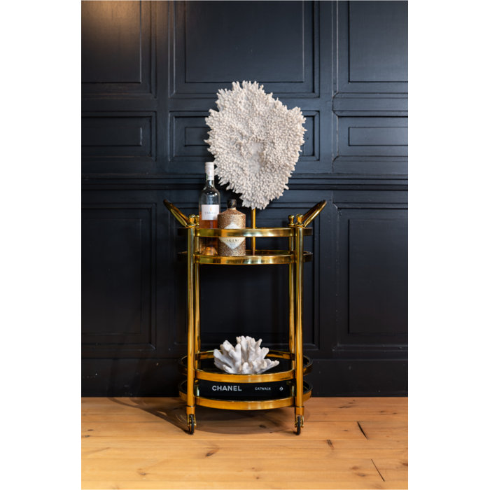 OROA Hendricks Metal Bar Cart | Wayfair