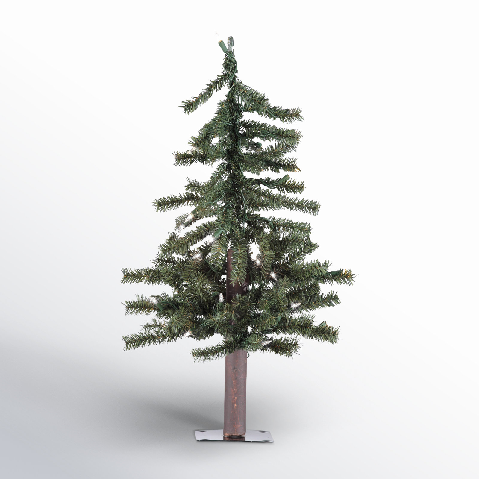 Steelside™ Wingrove Natural Alpine Artificial Christmas Tree & Reviews ...