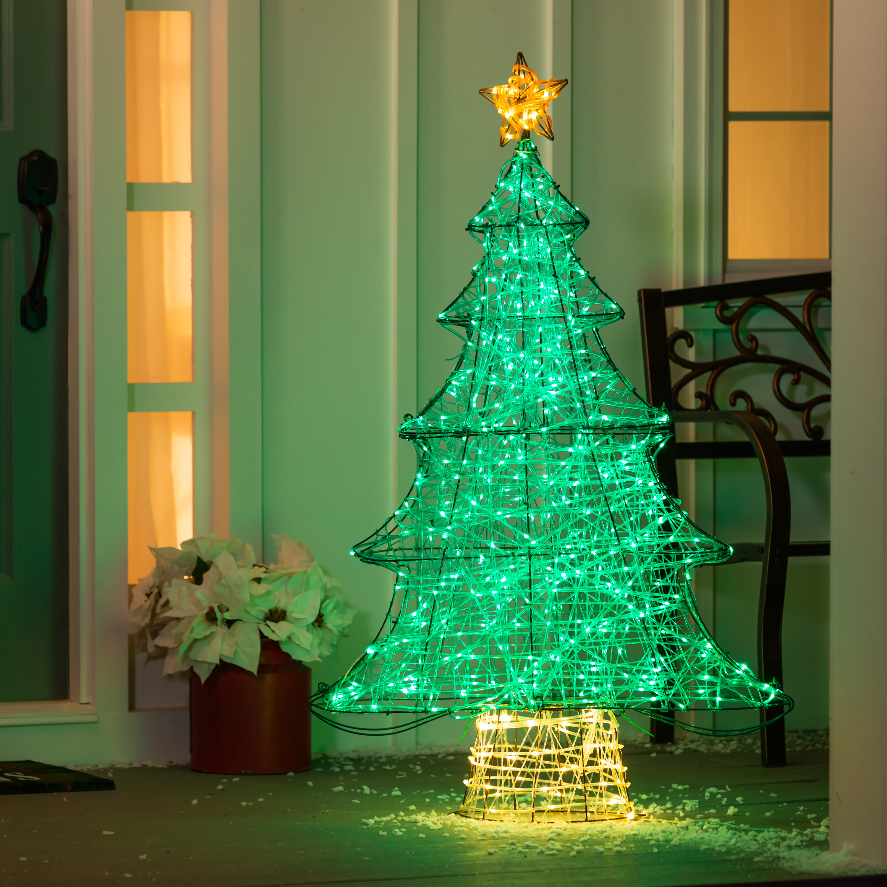 The Holiday Aisle® 47"H Christmas Tree Garden Decor | Wayfair