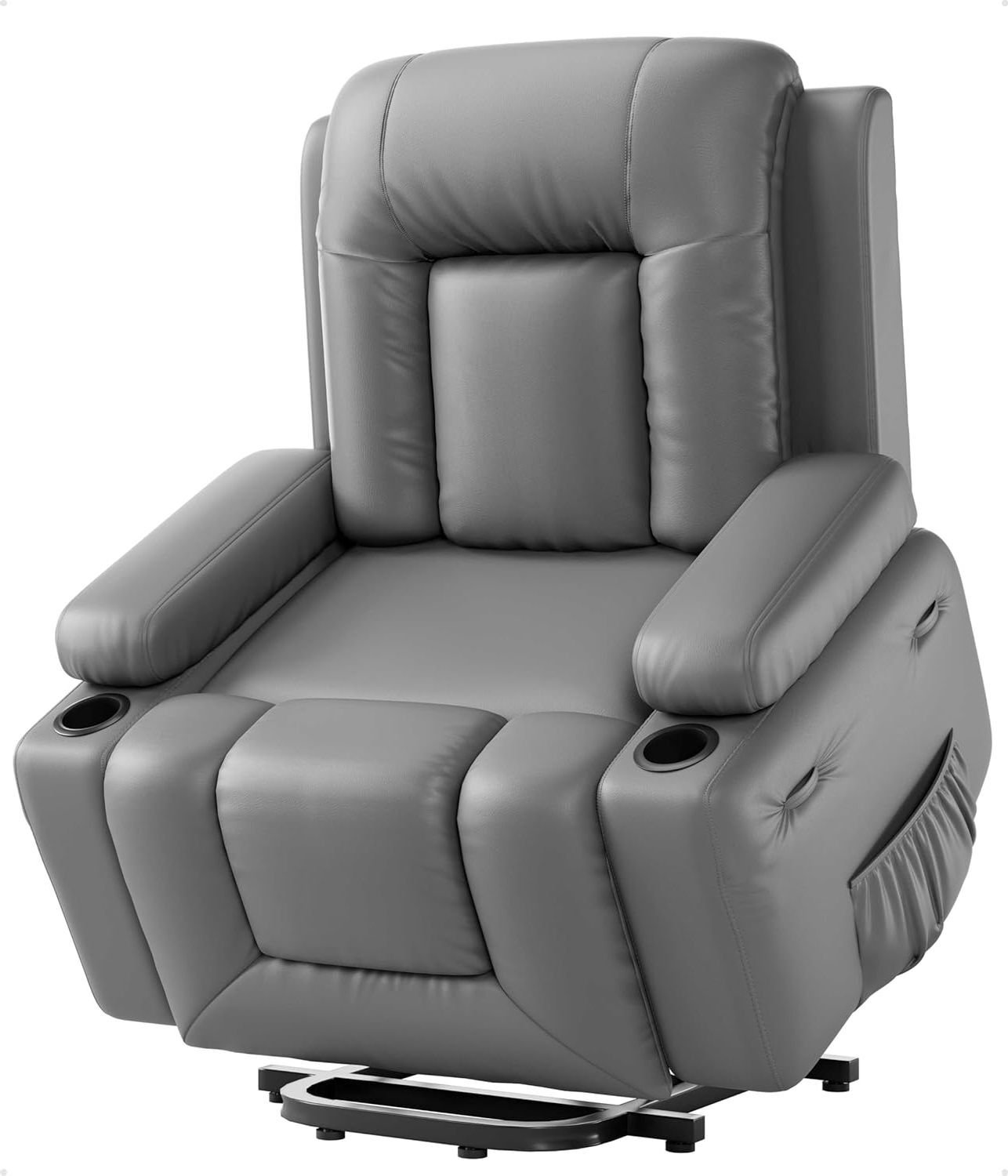 Latitude Run® Oversized Wide Power Lift Recliner Chair - Heat and ...