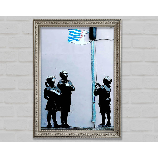 Bright Star Homage To The Tesco Flag 2 - Single Picture Frame Print ...