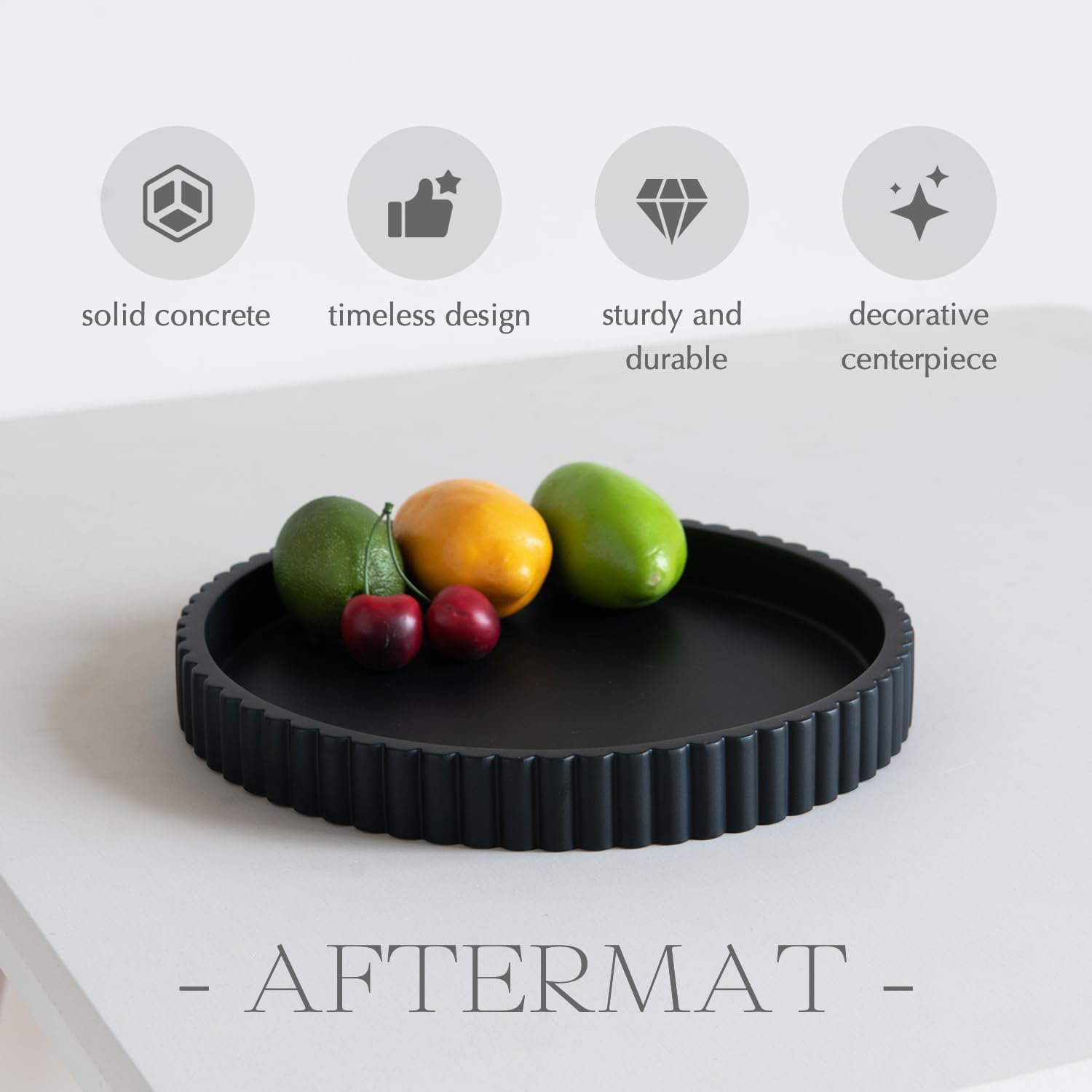 Latitude Run® Tray For Coffee Table, Living Room, Side Table, 11" Black ...