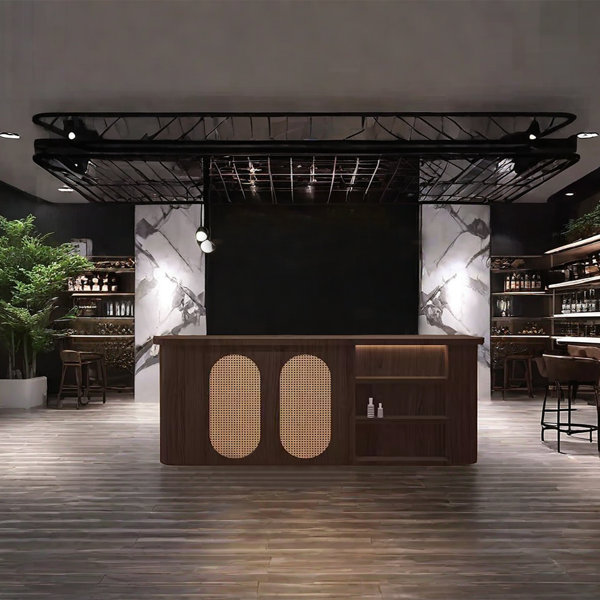 HOME BREW BLENDS LLC Bar Counter Reception Desk | Wayfair