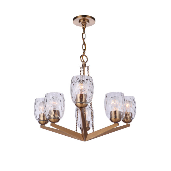Mercer41 James-Rance 6 - Light Geometric Chandelier - Wayfair Canada