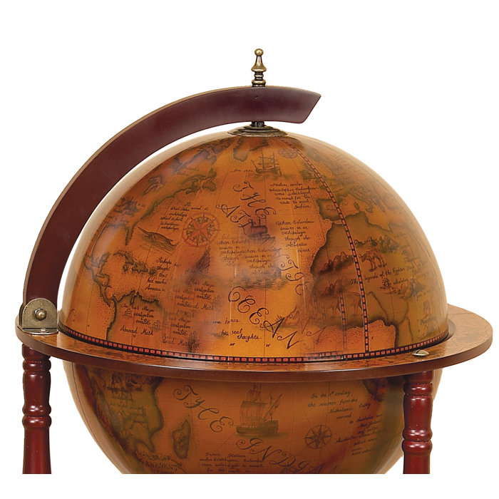 Lark Manor Wood Floor Globe & Reviews | Wayfair