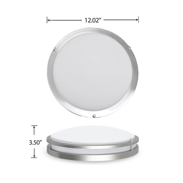 Hokku Designs Shook LED Flush Mount Selectable Color Temperature ...