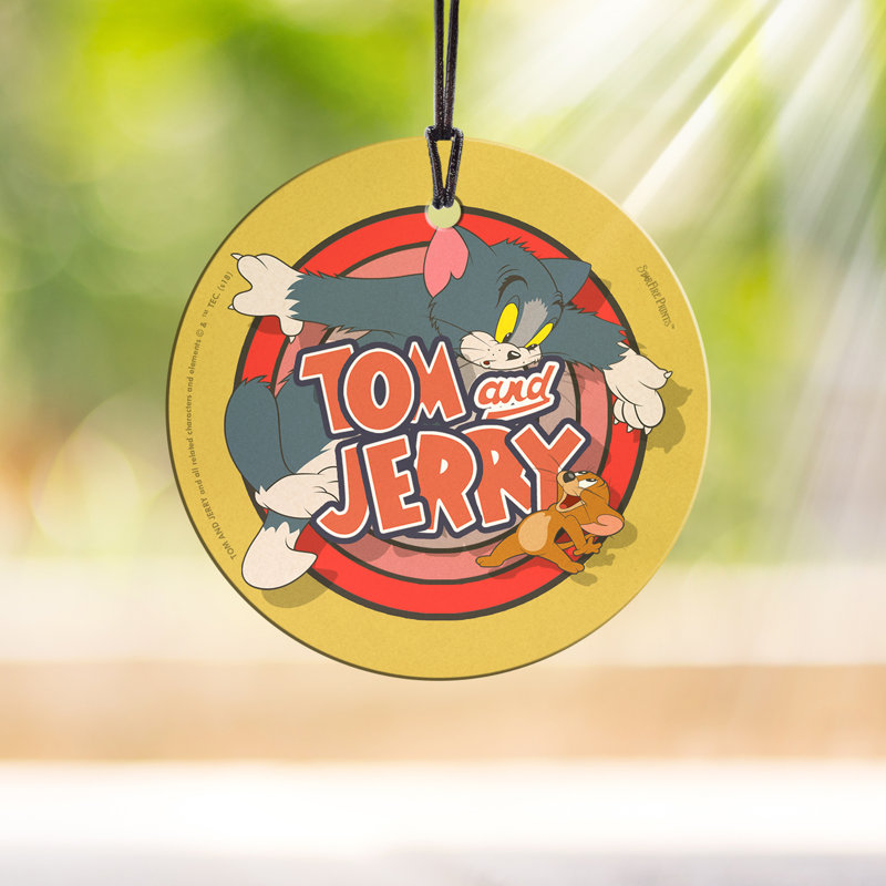 Trend Setters Tom And Jerry Vintage Cartoon Logo Hanging Circle Print ...