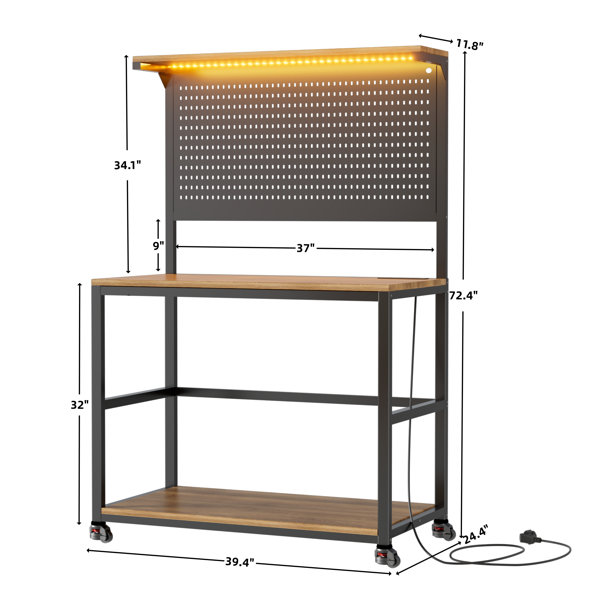 ElasignShopo 3d Printer Stand With Filament Storage Workbench,3d ...