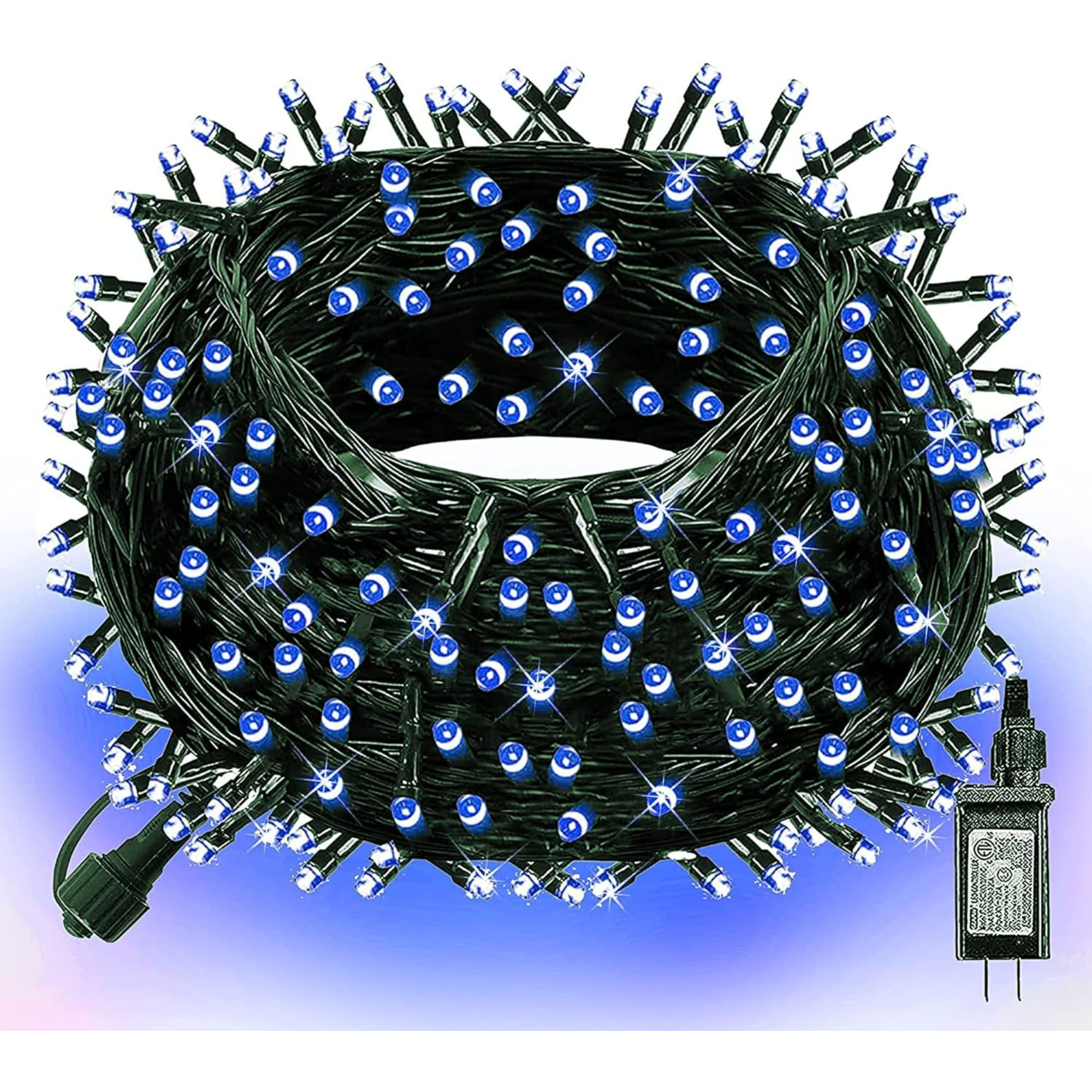 The Holiday Aisle® 300 LED Christmas String Lights, 100 FT Connectable ...